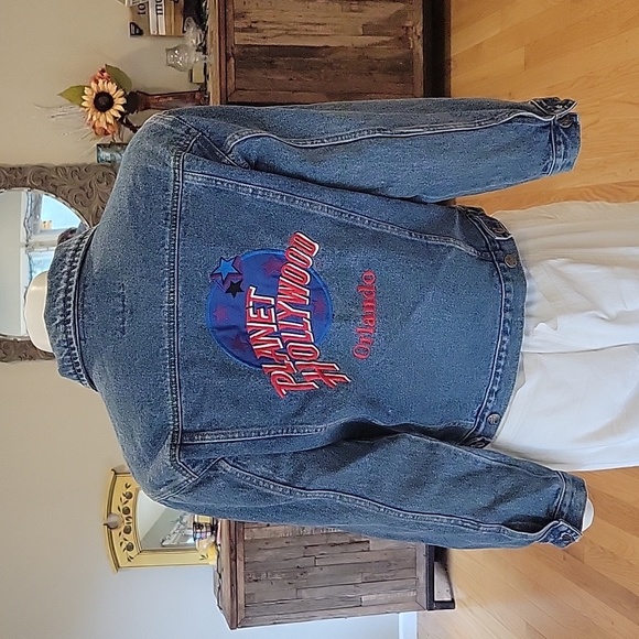planet hollywood | Jackets & Coats | Vintage Planet Hollywood Orlando Denim Jacket | Poshmark